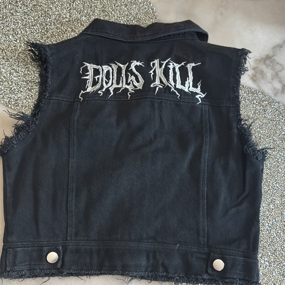 Dolls Kill | Tops | Dollskill Denim Vest Nwt | Poshmark